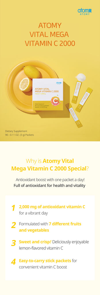 Vital Mega Vitamin C 2000 (Anti Oxidant) | 4Natural Health Wellness